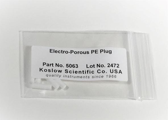 Electro-Porous PE Plug (5063) – Koslow Scientific Company